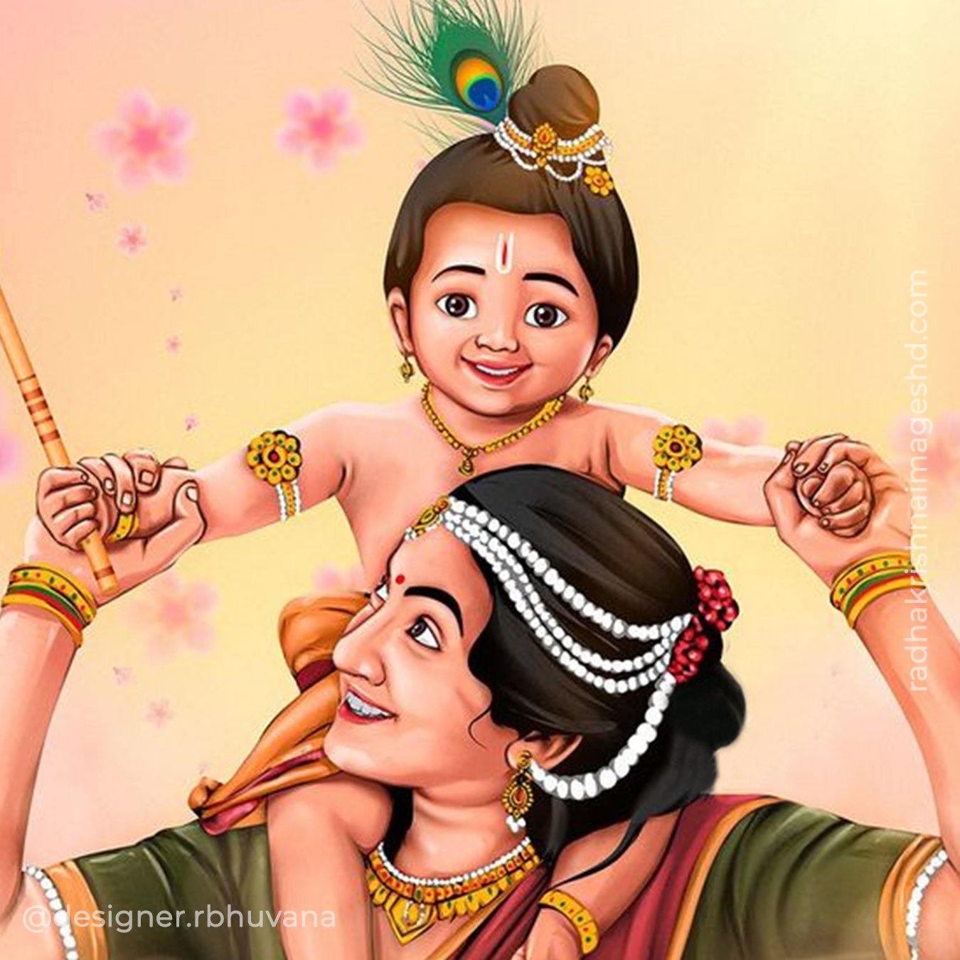 35 Best Yashoda Maiyya & Krishna Wallpapers HD For Free Download